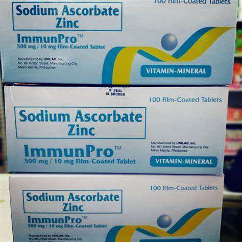 100 pcs (1 Box) ImmunPro Sodium Ascorbate + Zinc 500mg Non-Acidic ...