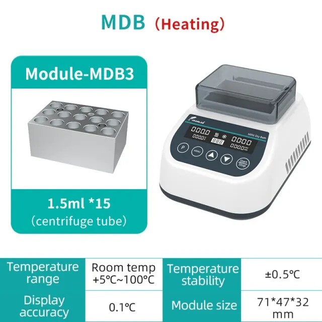 Mini Dry Bath Incubator Lab อุปกรณ์อุณหภูมิคงที่ Lab เครื่องทำความร้อน ...