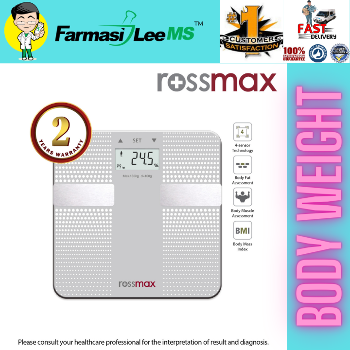 Rossmax WF260 Body Fat Monitor (2 years warranty) | Lazada