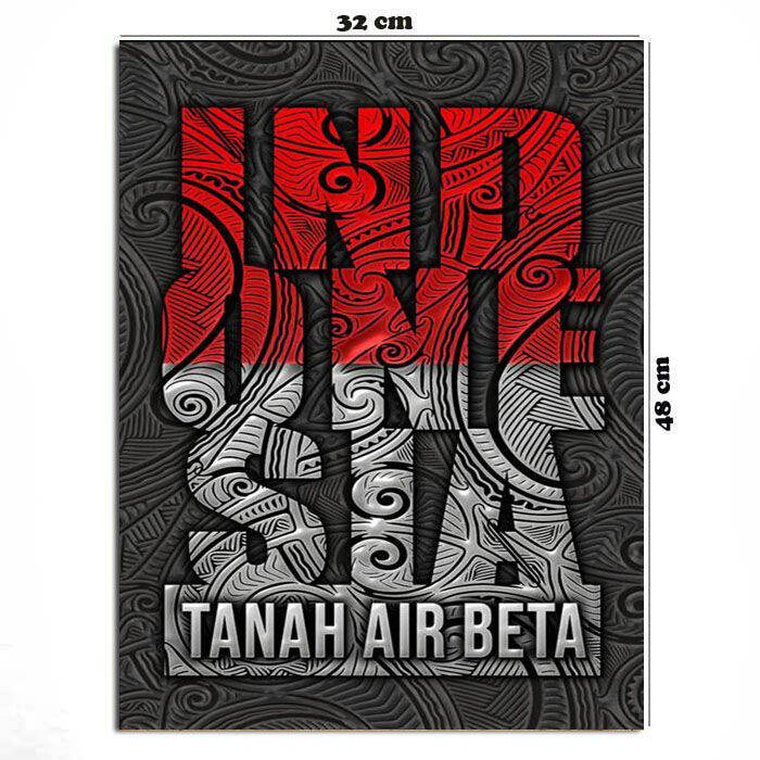 Photo Frame dan poster tulisan inspiratif Indonesia tanah air beta uk ...