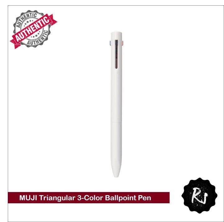 Muji Triangular 3 Color Ballpoint Pen (0.7 mm) | Lazada PH