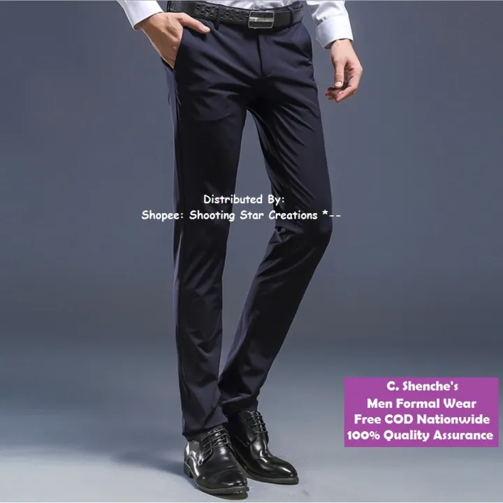 Slacks for Men Office Wear HIGH QUALITY Black | Lazada PH
