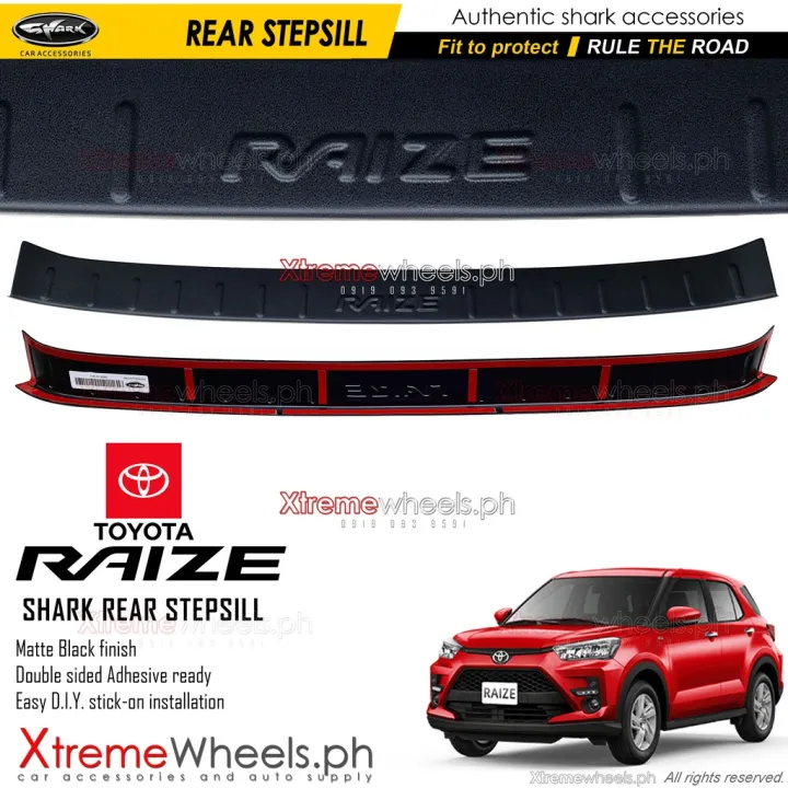Toyota Raize 2022 Shark Rear Stepsill Bumper Stepsill Protector( Raize ...