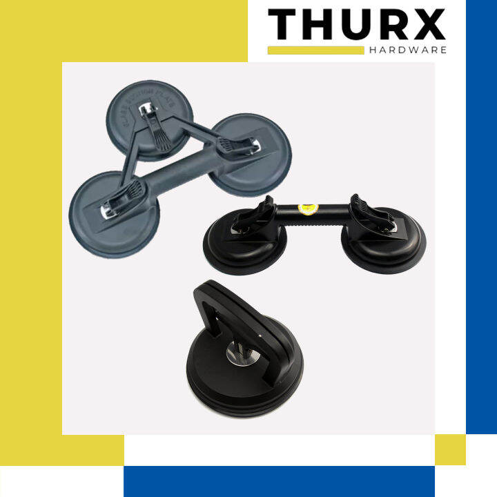 Thurx Glass Sucker W Series (80KG | 120KG | 260KG) Heavy Duty Aluminum ...