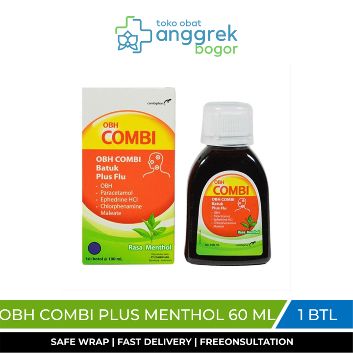 OBH COMBI BATUK PLUS FLU MENTHOL 60ML/OBAT BATUK BERDAHAK/OBAT BATUK ...