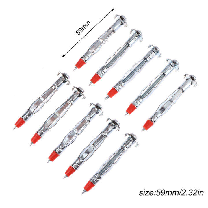 KingBe 10Pc Heavy Duty Molly Bolt Hollow Drive Wall Anchor Screws Kit ...