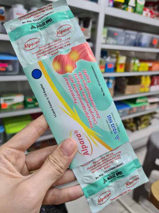 ALPARA TABLET OBAT BATUK FLU / BATUK PILEK DEMAM / HIDUNG TERSUMBAT ...