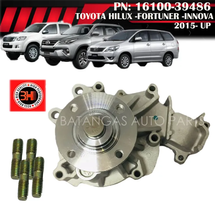 WATER PUMP ASSEMBLY 16100-39486 3H for TOYOTA INNOVA-FORTUNER-HILUX ...