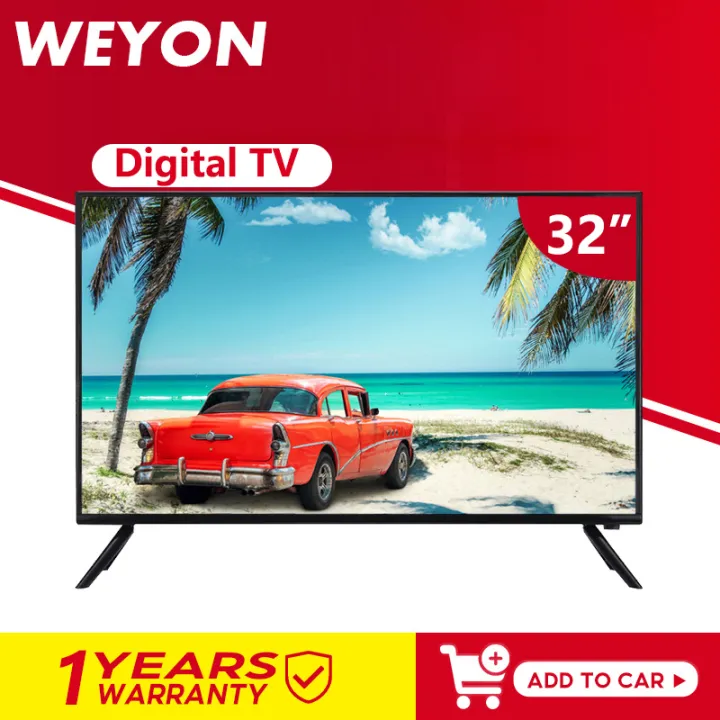 32 ทีวี WEYON 32นิ้ว LED tv ทีวีจอแบน HD โมเดลยอดนิยม ที่ถูกที่สุด tv ...