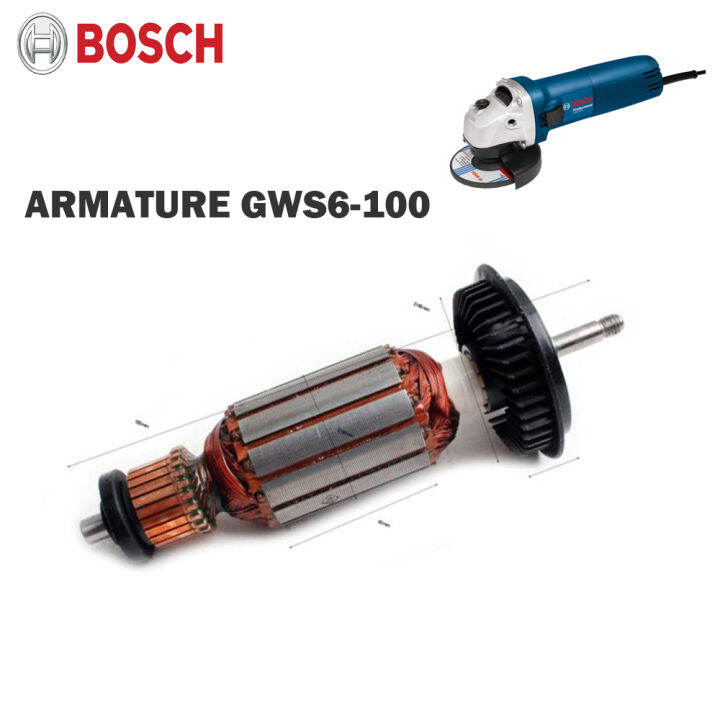 PROMO Armature GWS 6100/ Angker Disc Grinder Gerinda Tangan 4" Bosch ...