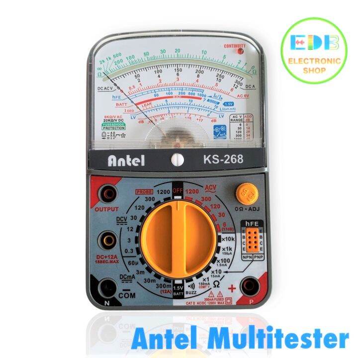 Antel Multitester KS-268 Analog Multimeter Standard Size Heavy Duty and ...