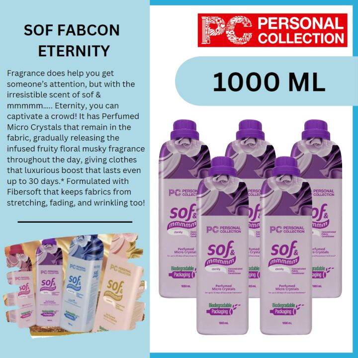 Personal Collection Sof & mmmmm Concentrated Fabric Conditioner Fabcon ...