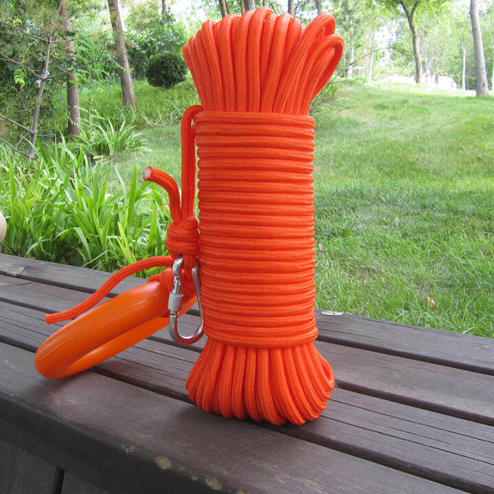 Professional 8mm floating lifebuoy snorkeling safety rescue rope swimming lifebuoy floating rope ...