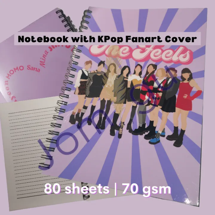 KPop Idols Fanart Cover Notebooks 80 sheets 70gsm | Lazada PH