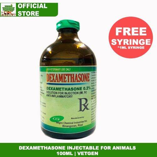 DEXA ANTI-INFLAMMATORY INJECTABLES FOR ANIMALS | 100 ML | VETGEN ...
