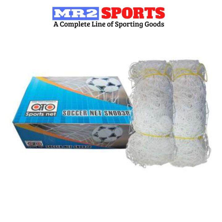 GTO SN-0030 Official Size White Nylon Soccer Goal Net Pair | Lazada PH