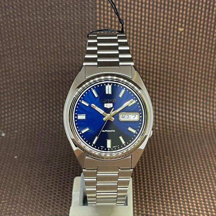 Seiko 5 SNXS77K1 Automatic Day Date Blue Dial Analog Men's Classic ...