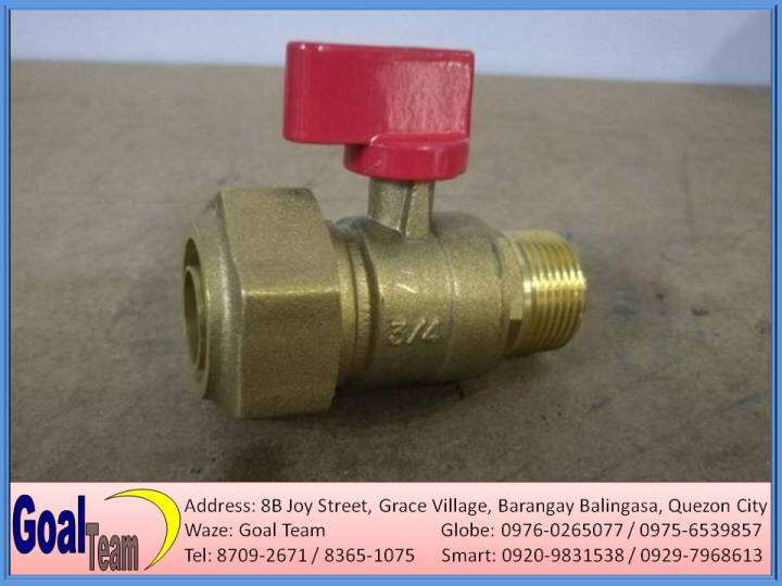 Corporation Stop Ball Valve Type ISO 3/4in (20mm) w/ Handle | Lazada PH
