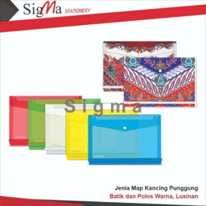 Map Plastik Kancing Punggung / Batik dan Polos Warna JENIA (Lusin) | Lazada Indonesia