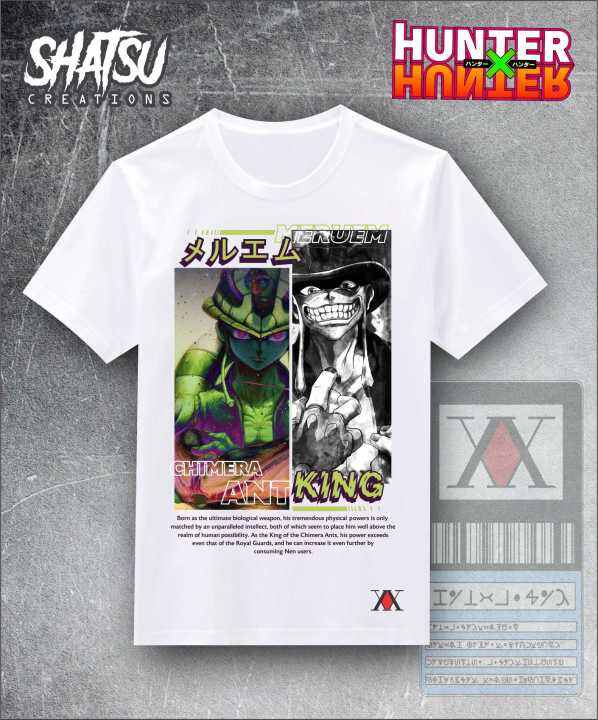 hunter x hunter, meruem, anime shirt, HXH | Lazada PH
