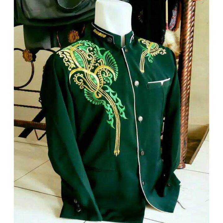 Jasko Dewasa Hijau Lumut Lis Putih Bordir New..BARANG SESUAI WARNA DI ... Jasko Dewasa Hijau Lumut Lis Putih Bordir New..BARANG SESUAI WARNA DI ...