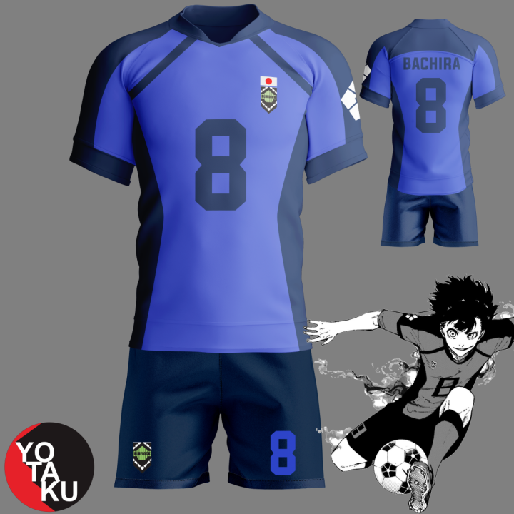 Jersey Anime Cosplay Blue Lock Meguru Bachira Team Eleven Full Set ...