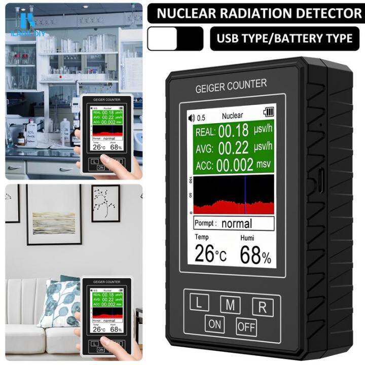 Nuclear Radiation Detector Digital Radiation Tester with Temperature ...