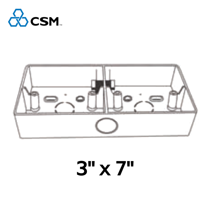 CSM Surface Type PVC Nut Box Switch Box Switch Base Socket White ...