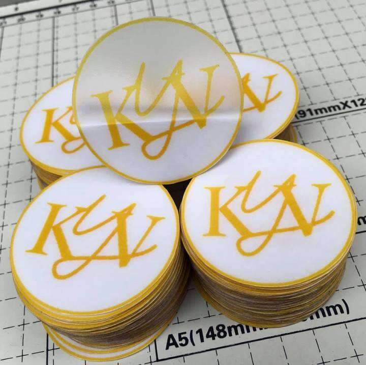Customized Vinyl Transparent Matte Finish Stickers (Waterproof ...