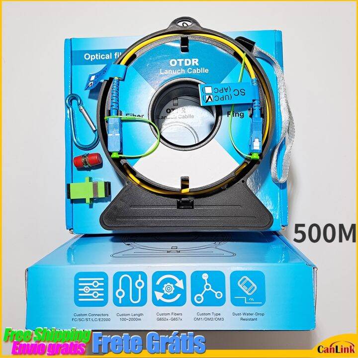 LC SC OTDR Dead Zone Eliminator Fiber Rings Reel Fibre Coil 500M Fiber ...