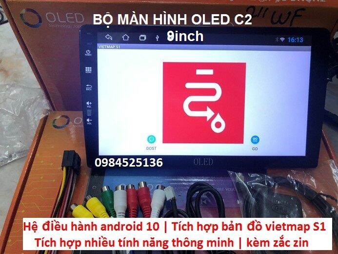 [HỖ TRỢ LẮP ĐẶT ] Màn Hình DVD Android OLED C2 NEW 9inch Ram2/32 Bản WIFI Nhận ra lệnh giọng nói ...