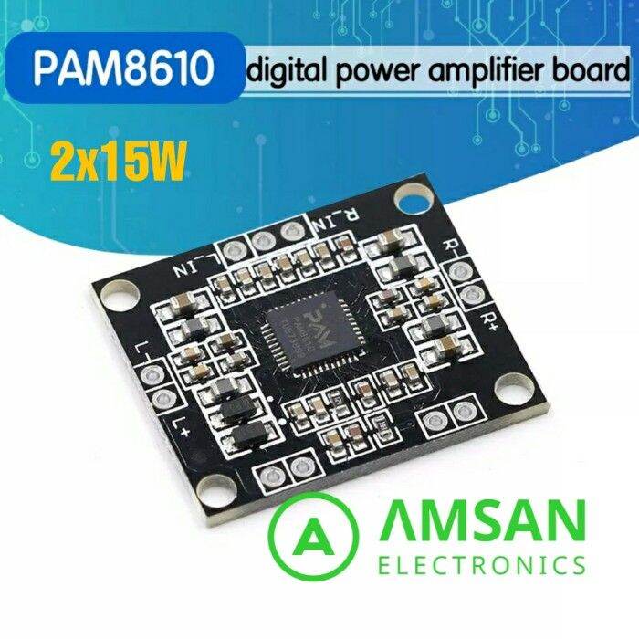 PAM8610 2x15W stereo digital power amplifier Class D board | Lazada ...