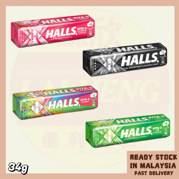 Halls Candies with Vitamin C 34g | Lazada