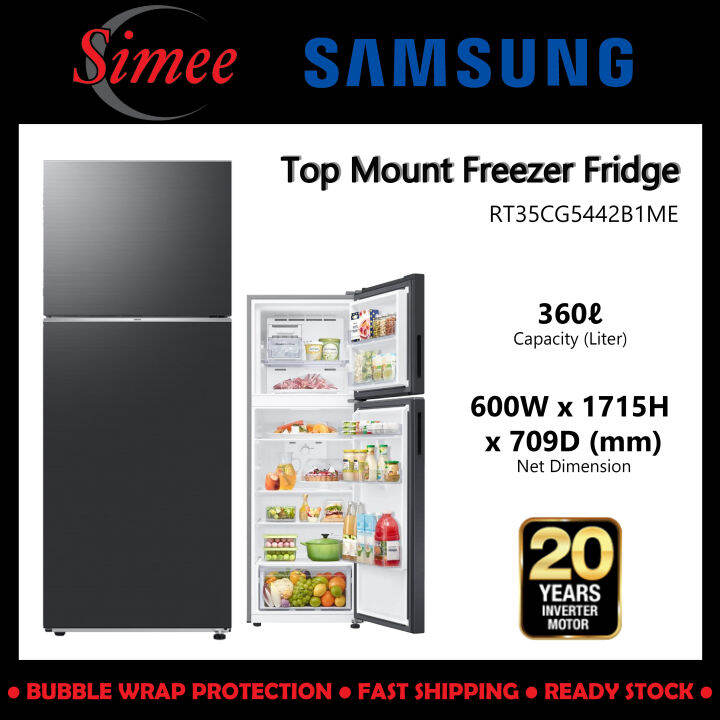 [2023 NEW] Samsung 360L Digital Inverter Refrigerator RT35CG Top Mount ...