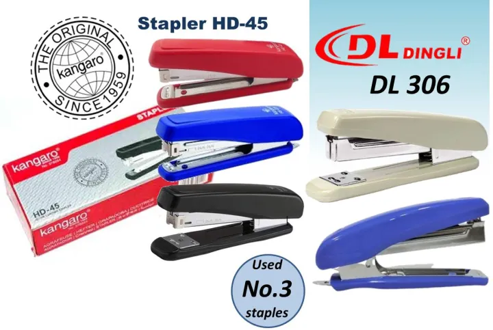 Kangaro Stapler HD-45 HD45 Stapler DingLi DL306 Stapler(Pilihan murah ...