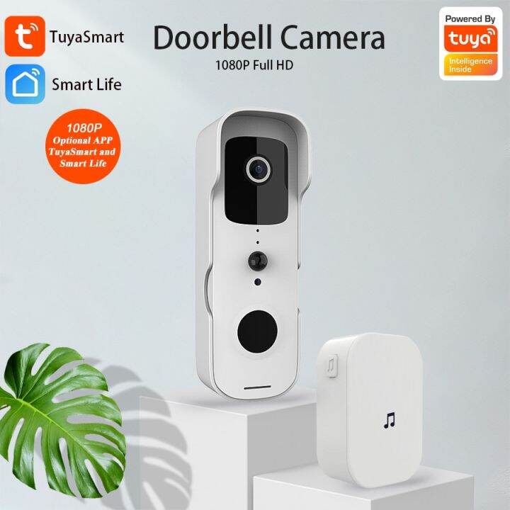 Tuya Smart Video Doorbell Waterproof Night Vision Home Security 1080P ...