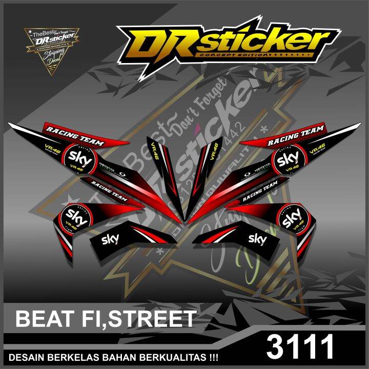 Striping Sticker Beat Street Variasi Sky Semi Full | Lazada Indonesia
