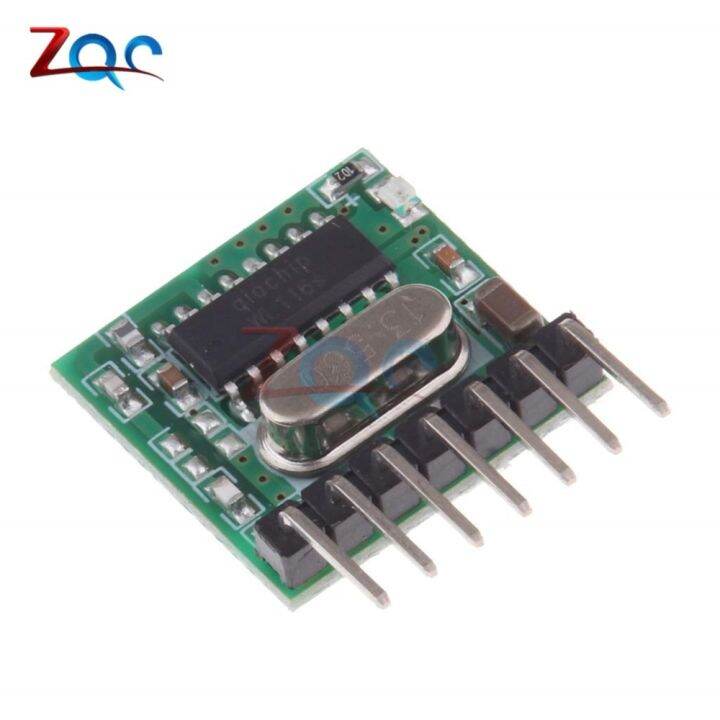 433MHz Wireless Wide Voltage Coding Transmitter Decoding Receiver 4 Channel Output Module for ...