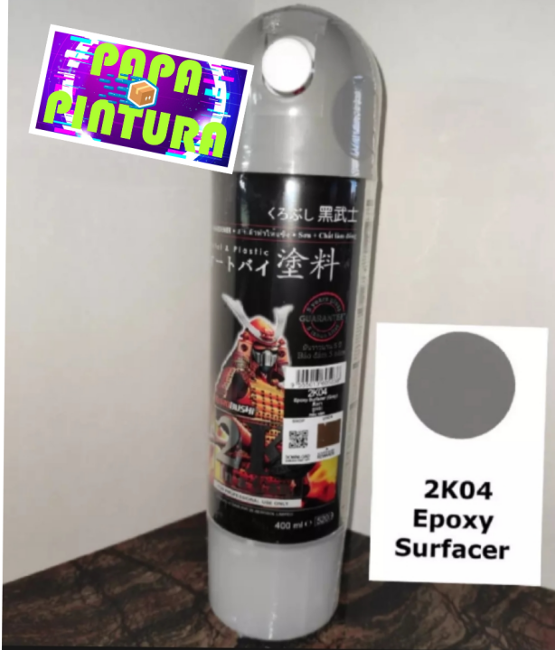 SAMURAI SPRAY PAINT EPOXY SURFACER GREY 2K04 ( 2k IN A CAN ) 400ML ...