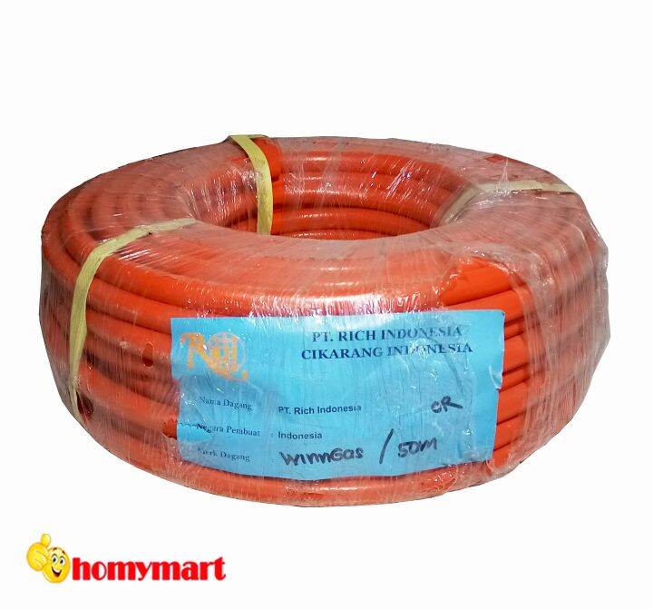 1m selang gas LPG full orange winn gas SNI | Lazada Indonesia