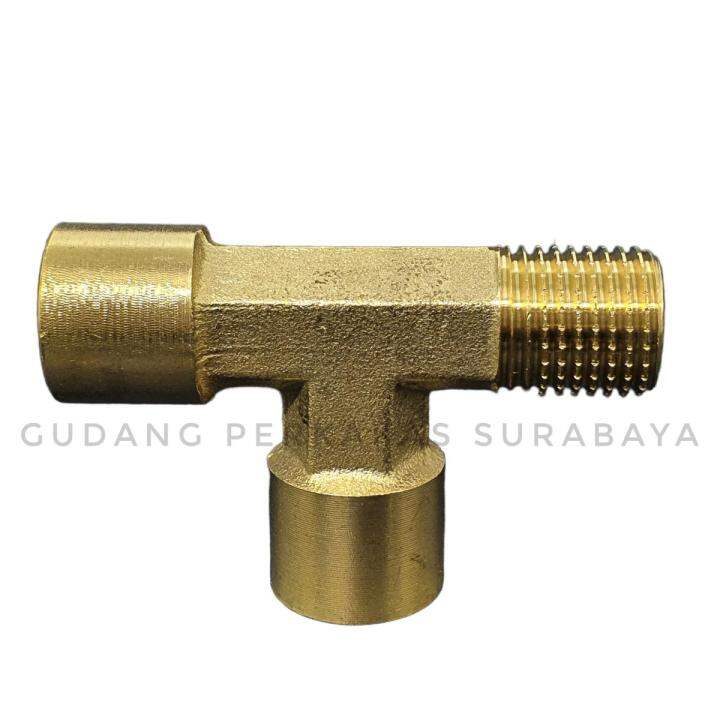 T CONNECTOR F x F x M SAMBUNGAN PIPA CABANG 3 SAMBUNGAN SELANG FITTING ...