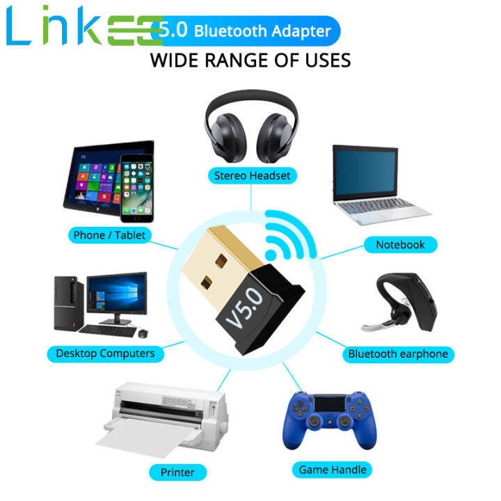 USB Wireless Bluetooth Adapter 5.0 Receiver for Speaker File Receiver ...