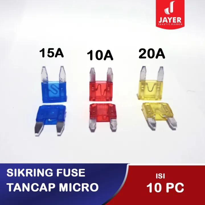 Skring Fuse Sikring fuse Mini 10 , 15 , 20 ampere / Sikring Fuse tancap ...