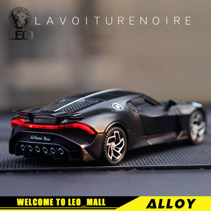 LEO 1:32 Bugatti la voiture noiro Diecast Metal Car Model Toy Cars For ...