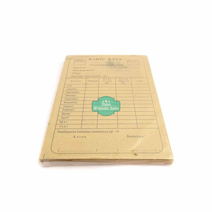 Kartu BPPP BP3 SPP Iuran Bulanan Murah Wd 11x16cm - 1 Pack Isi 50 Lembar | Lazada Indonesia