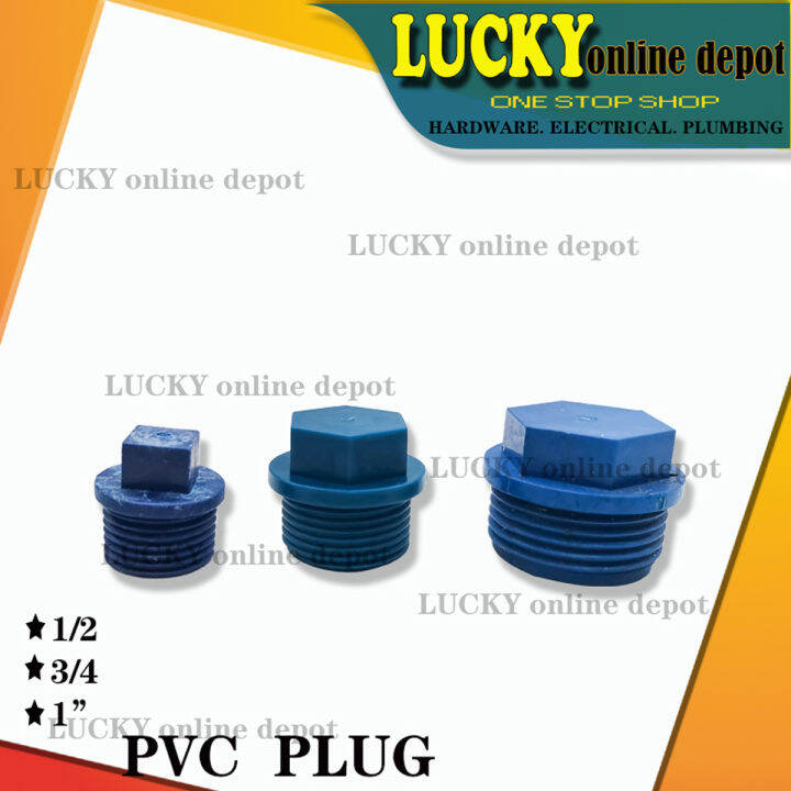 BLUEBEST PVC PIPE PLUG WITH THREAD PIPE FITTINGS | Lazada PH