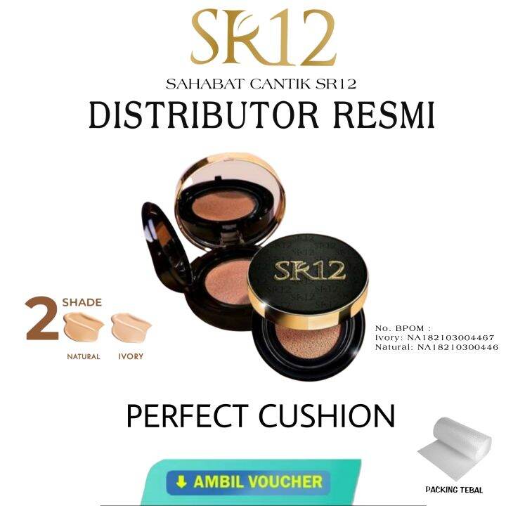 BEDAK BASAH GLOW PERFECT CUSHION SR12 HERBAL ORIGINAL BPOM | Lazada ...