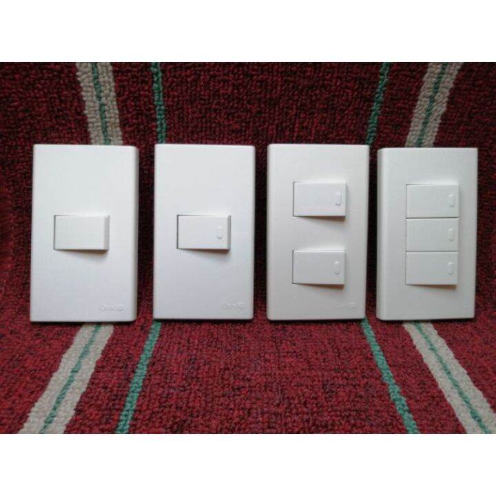 Kt Omni Wide Series Switch w plate 1 way, 3 way switch (1, 2, 3gang ...