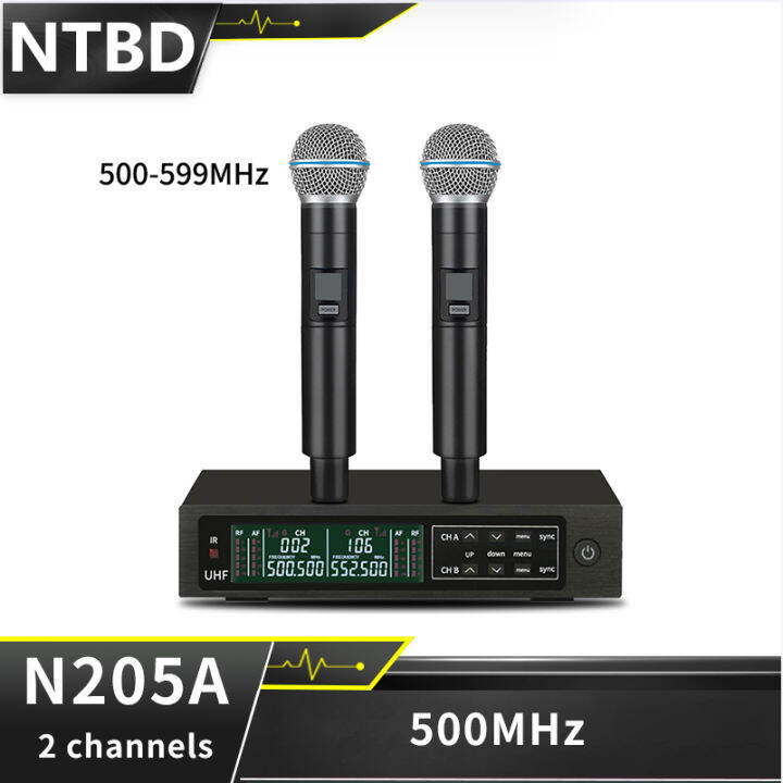 NTBD N205A 500-599Mhz Stage Performance Karaoke Church Cardioid UHF ...