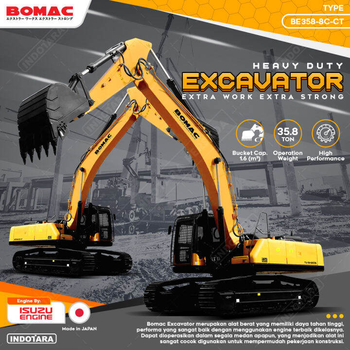 Bomac Excavator 35.8 T - BE358-8C-CT | Lazada Indonesia